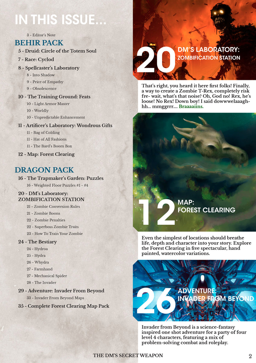 Totem Soul Druid! Digital Magazine Issue #6– dndshorts